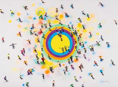 Juan Genovés | Asomo (2016) | Art Madrid'22 Contemporary Art Fair